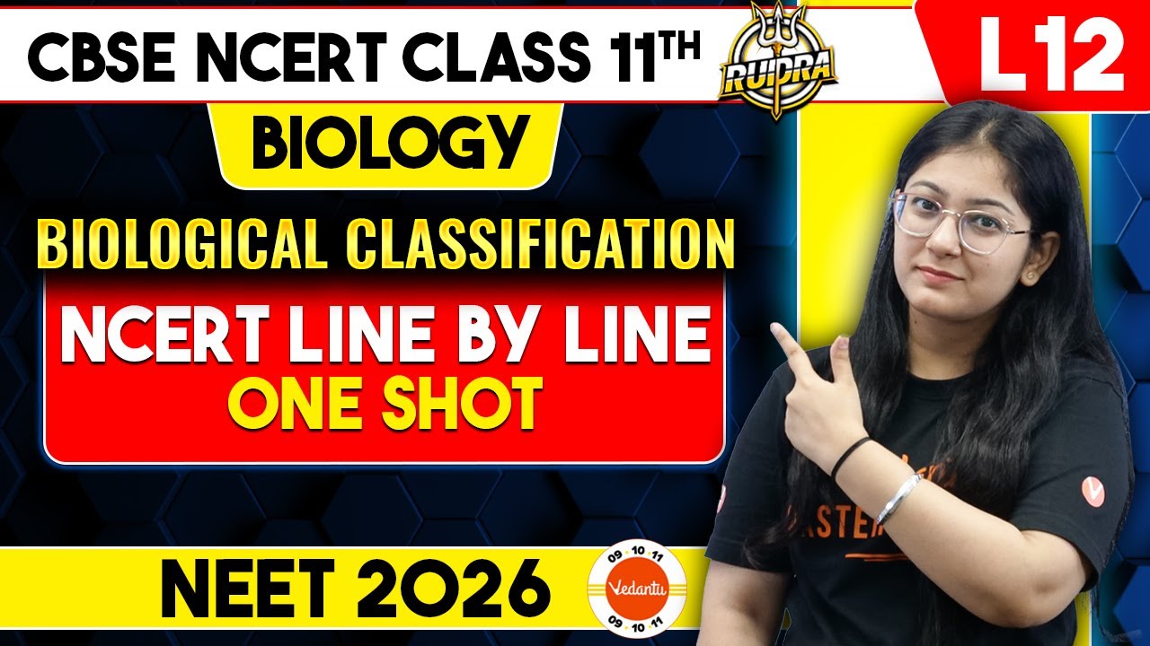 Biological Classification Class 11 One Shot | NCERT Line by Line in 2 ...