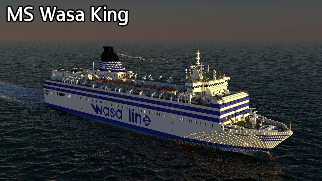 Minecraft M.S. Wasa King (WASA-LINE) - A prior version of the Estonia ...