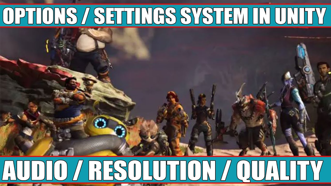 OPTIONS SETTINGS MENU In Unity Audio Quality Resolution options-settings-menu-in-unity-audio-quality-resolution