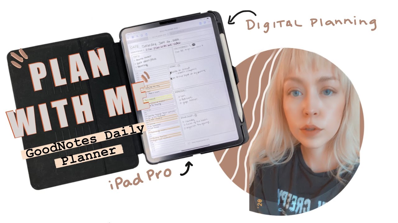 PLAN WITH ME | GoodNote's Daily Planner, Digital Planning & Time Blocking - YouTube