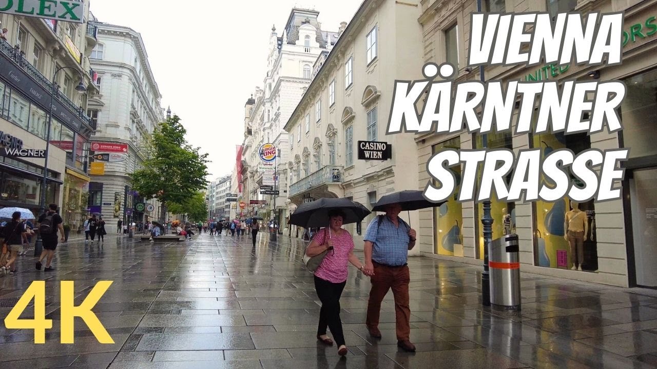 Vienna Inner City Rain Walk | 4K 60FPS | #wien - YouTube