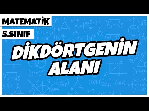 5. Sınıf Matematik - Dikdörtgenin Alanı | 2022
