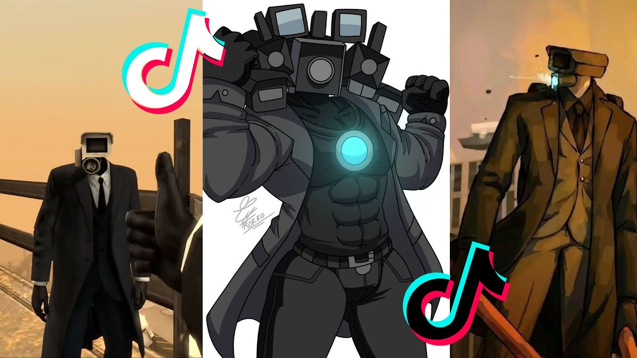 Funny Cosplay Cameraman,TVman,Speakerman,Skibidi Toilet TikTok ...