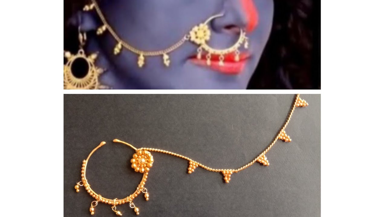Mahakali inspired nose ring - YouTube