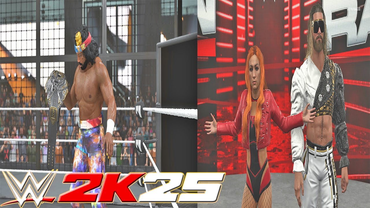 WWE 2K25 MyRise | NXT Munity Championship & Tag Title Match - YouTube