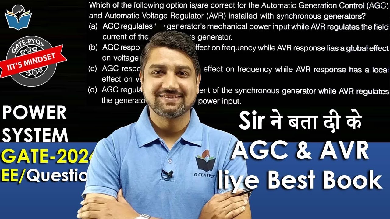 Lec 05 AGC & AVR in GATE 2024 Exam || Power System - YouTube