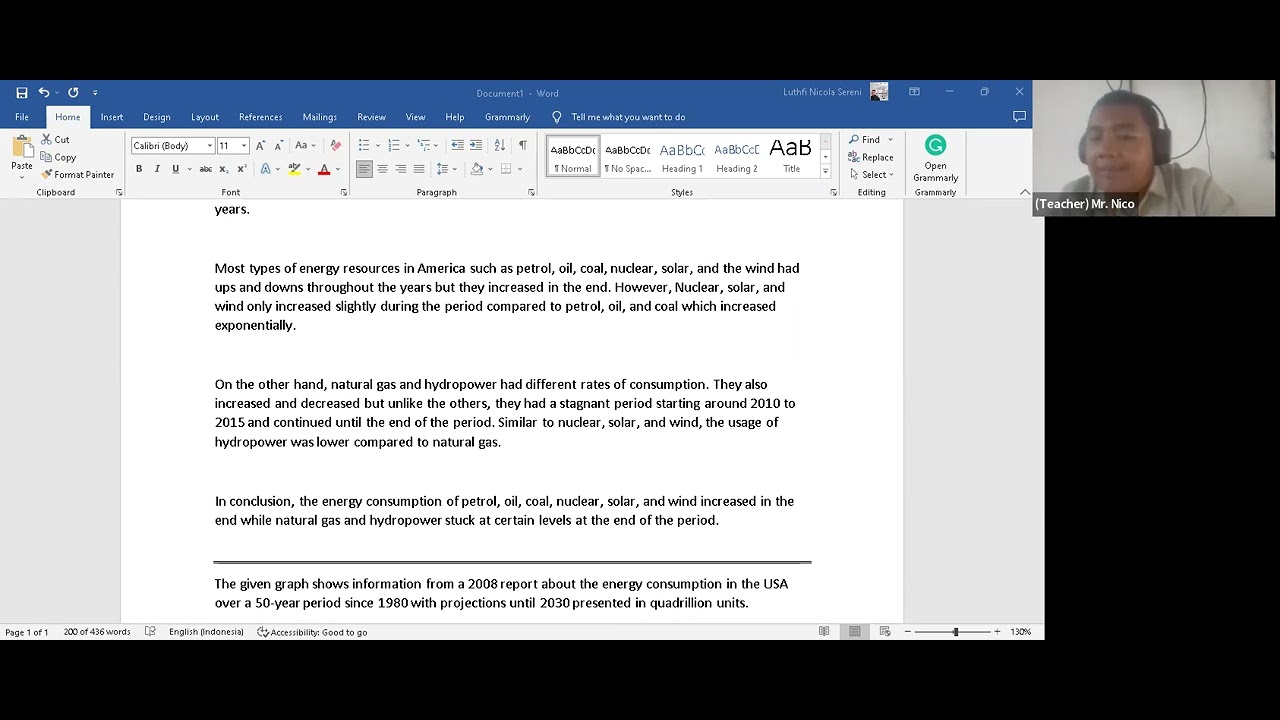 Another IELTS First Task of Writing Review - YouTube