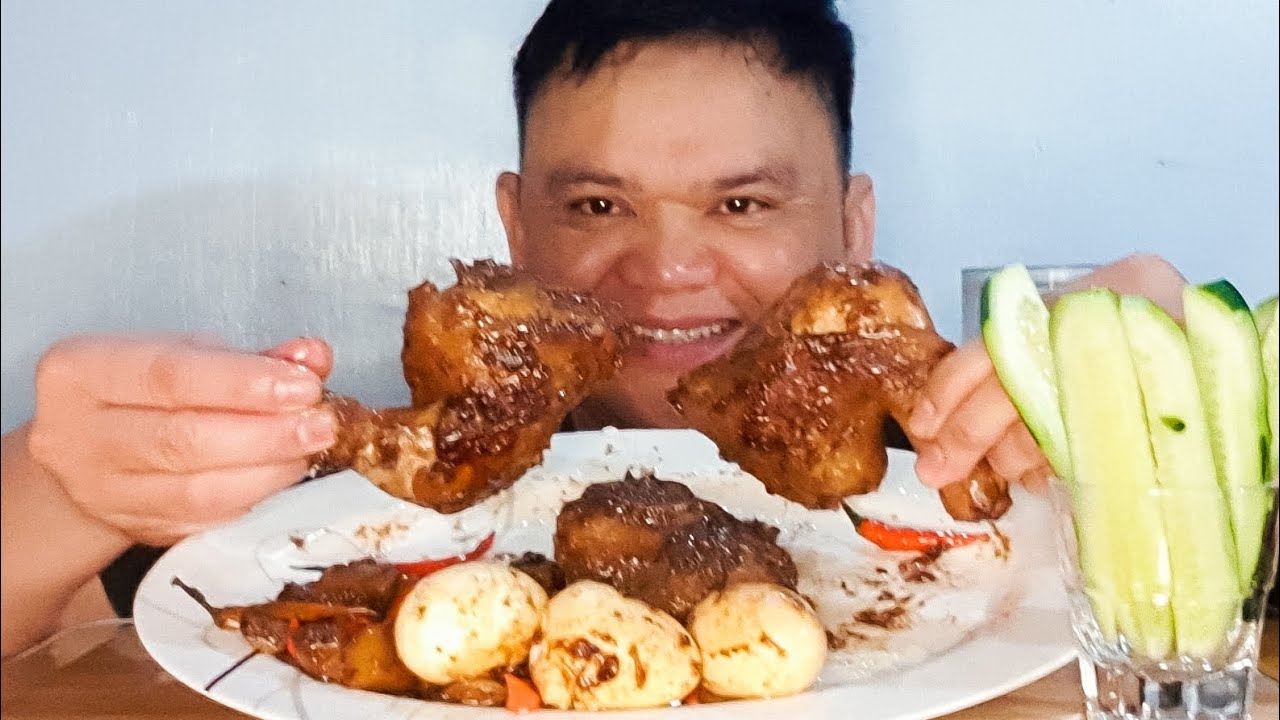 Filipino Food Mukbang | Chicken Legs 🍗 Adobo Sa Coke - YouTube