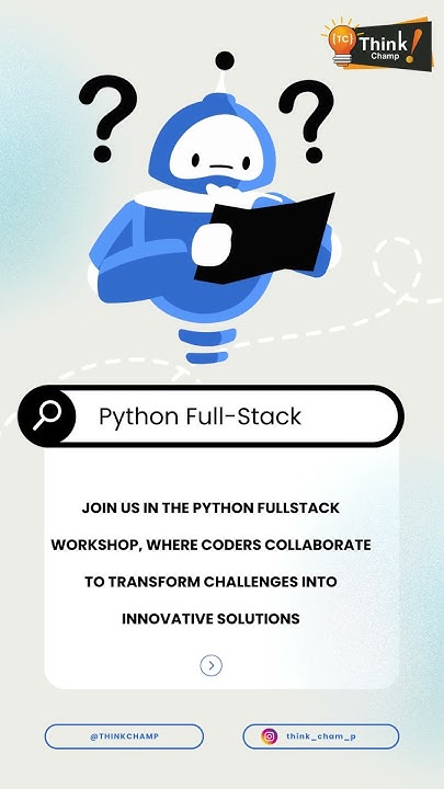 online python full-stack workshop | Free certification | Thinkchamp #thinkchamp #workshop ...