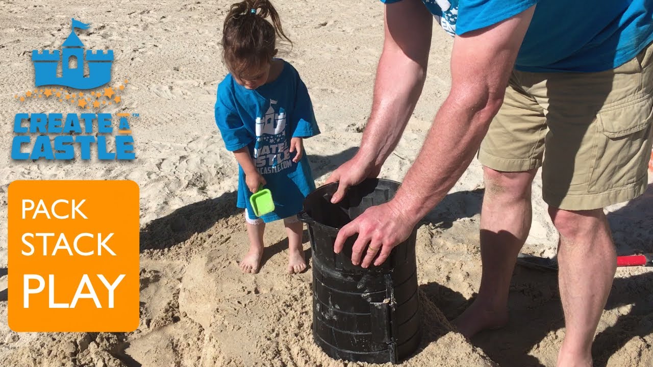 How to make a sand castle with Create A Castle sand molding system for ...