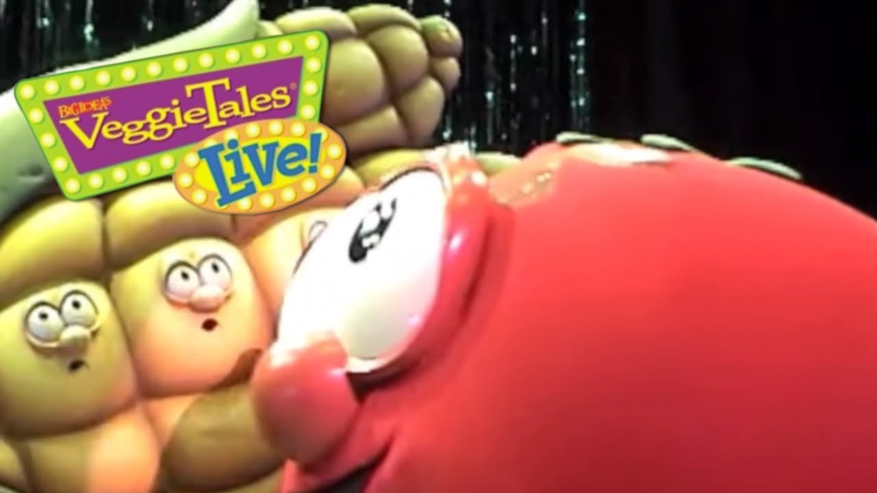 VeggieTales Live on Stage- front row film of opening dialogue and ‘What ...