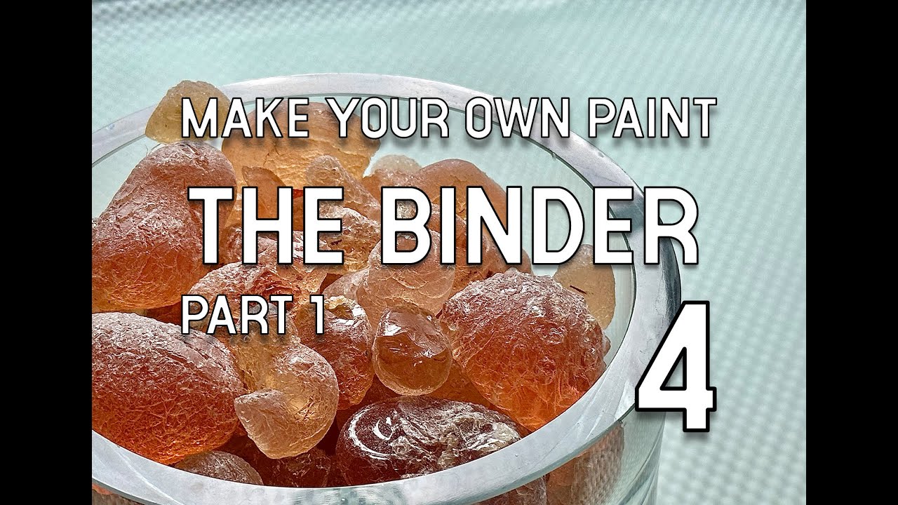 Part 4: Making your own watercolor paint and ... The binder (1/2) - YouTube
