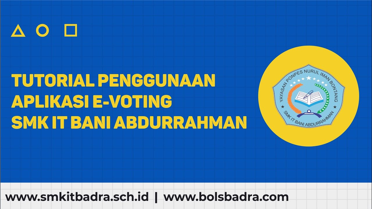 Tutorial melakukan Pemilihan OSIS di Aplikasi E-Voting - YouTube