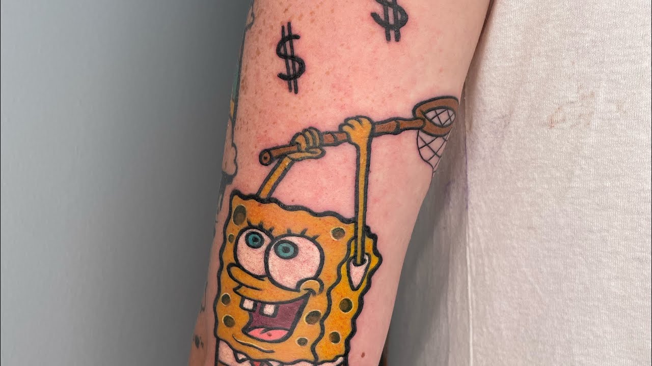 SpongeBob Tattoo | Time Lapse - YouTube