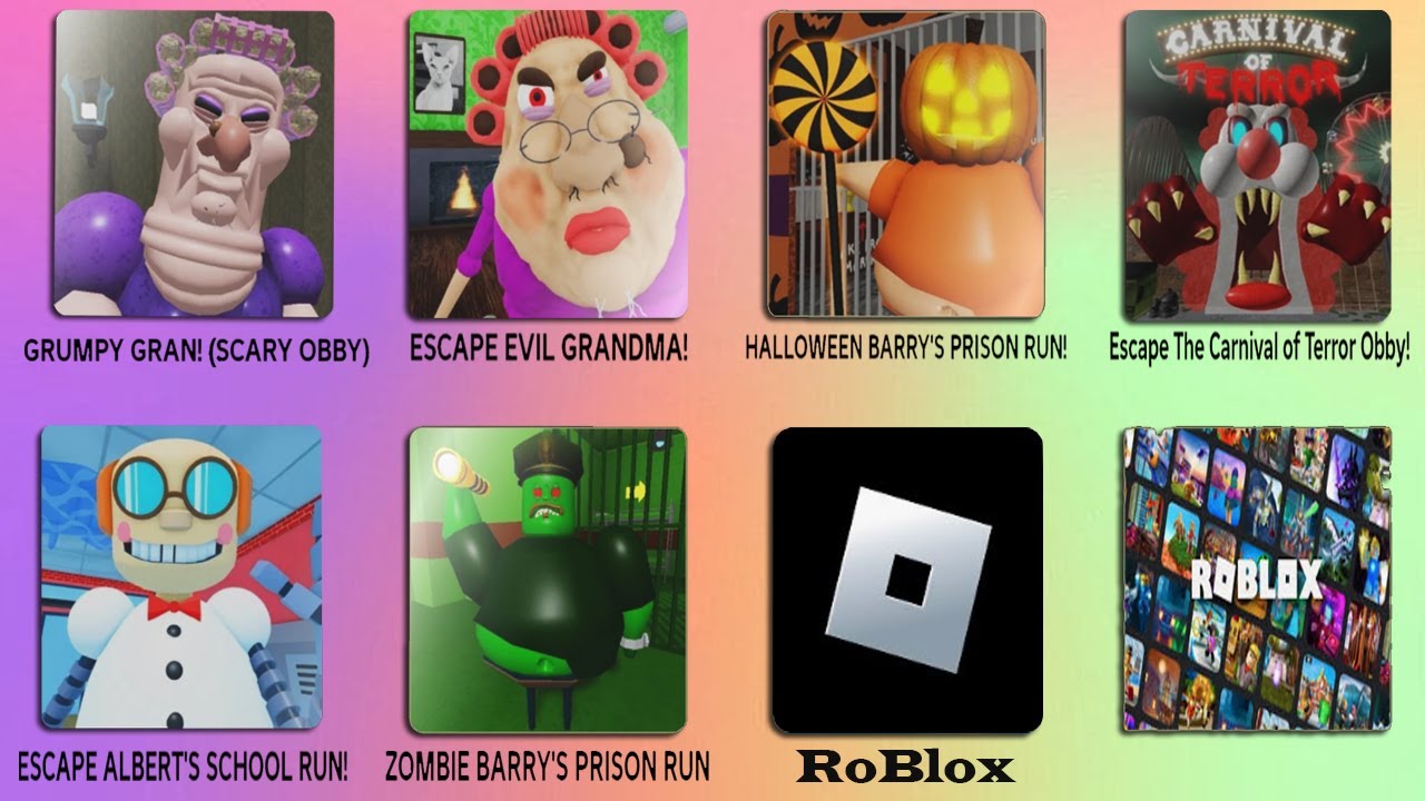 ROBLOX: GRUMPY GRAN!, ESCAPE EVIL GRANDMA!, HALLOWEEN BARRY'S PRISON ...
