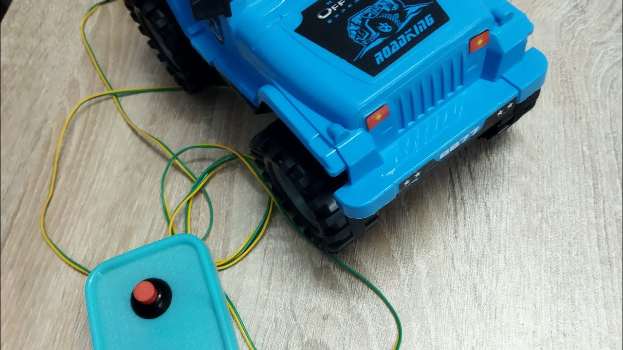 How to convert a normal toy car into electric toy car with wired remote ...