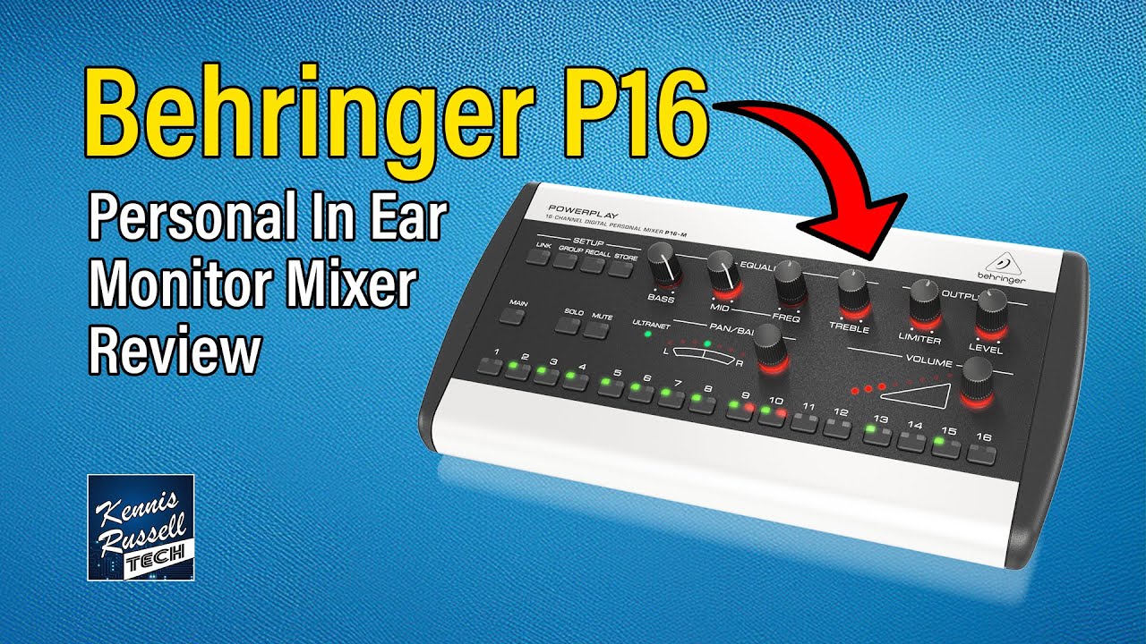 Behringer P16 In Ear Mixer Review/Overview - YouTube
