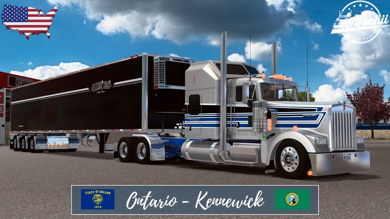 ATS 1.47|Ontario🄾🅁 - Kennewick🅆🄰|CT Modding Modern Flatglass|GD Everest ...
