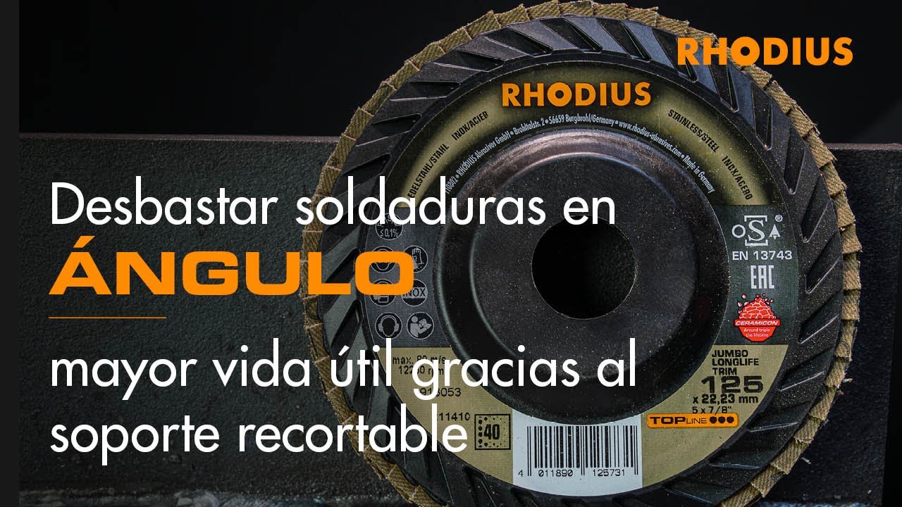 Desbastar soldaduras en ángulo: mayor vida útil gracias al soporte ...