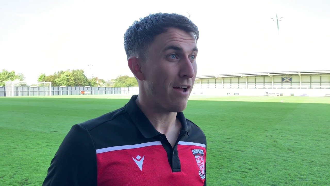 AFC Fylde 1 - 4 Woking | Dave Tarpey Interview - YouTube