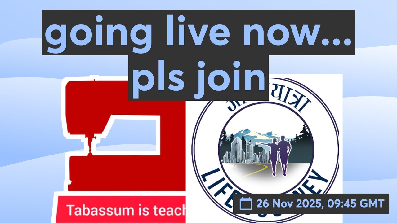 going live now... pls join - YouTube