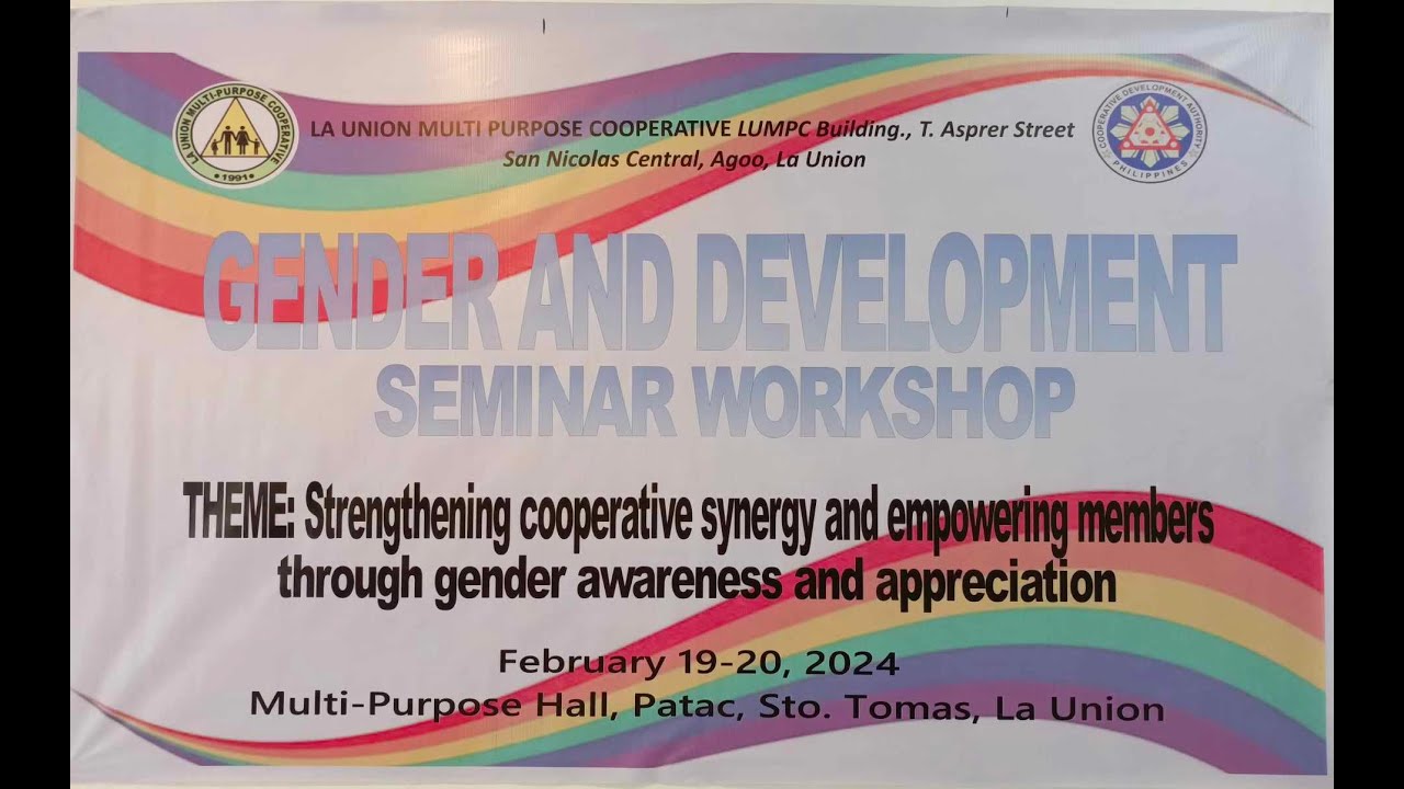 #LUMPC GENDER AND DEVELOPMENT SEMINAR WORKSHOP - YouTube
