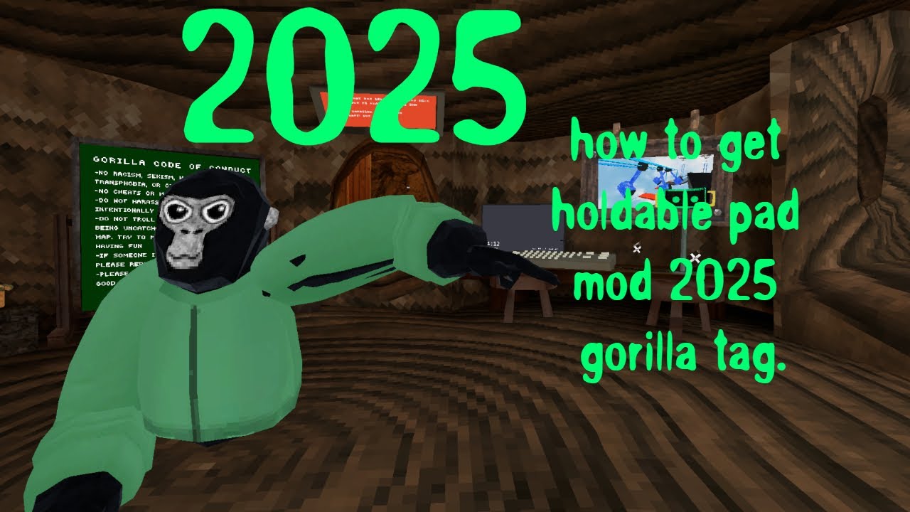how to get the holdable pad mod 2025 gorilla tag. (WORKING) - YouTube