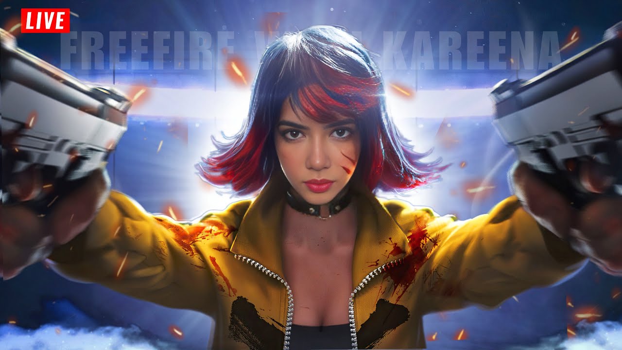🔴[Live] Free Fire ID Reaction 👑 rank push custom challenge👧 Girl Gamer ...