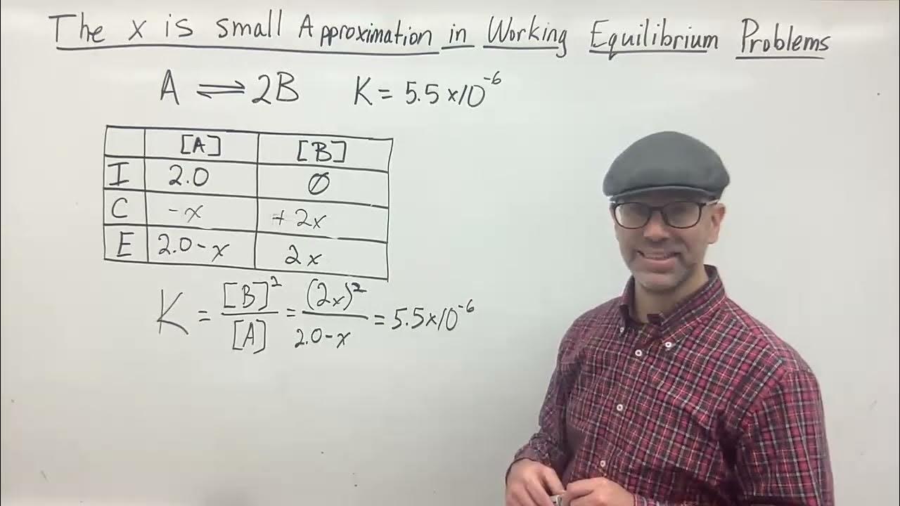 The "x is small" approximation in Working Equilibrium Problems - YouTube