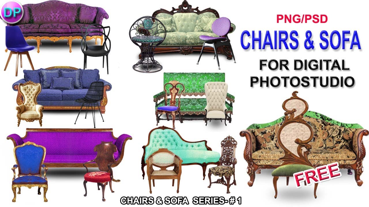 Wedding Sofa Chairs In Psd Formats | Baci Living Room