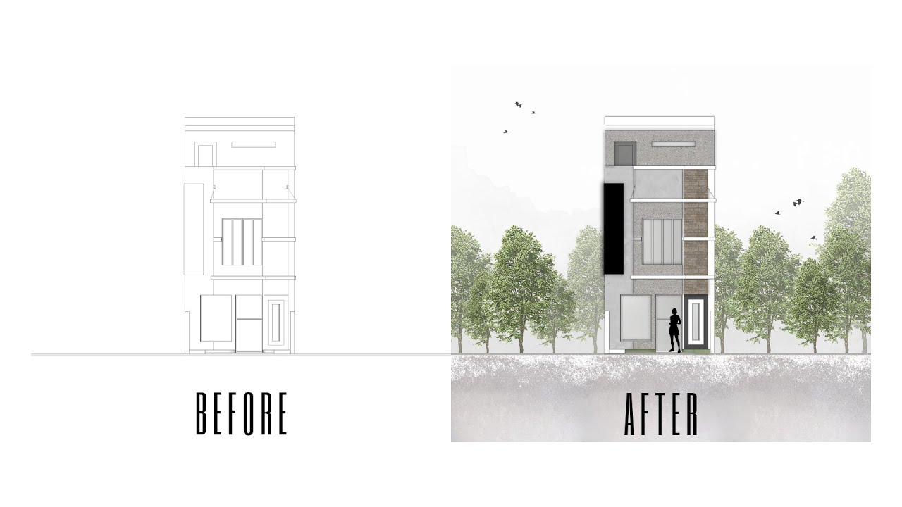 Rendering Modern Residential Commercial Building in Photoshop ...