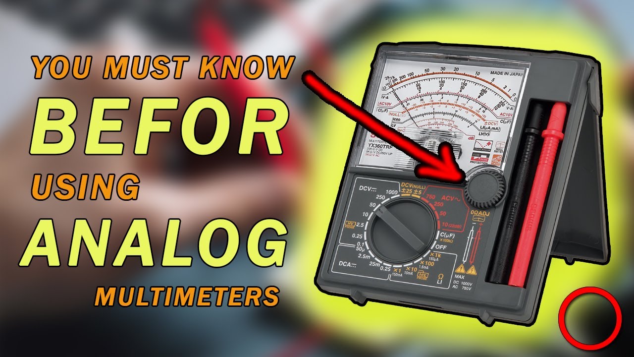 How to tune analog multimeters - YouTube