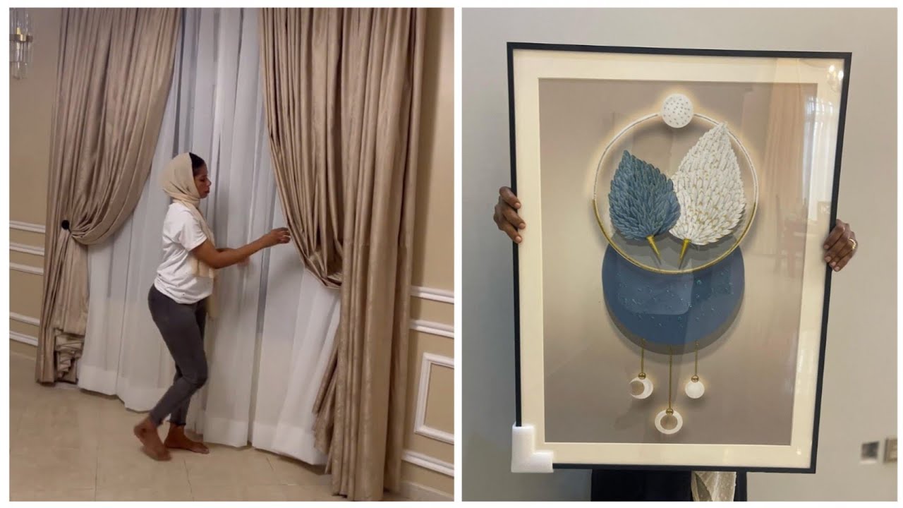 JIFUNZE NAMNA YA KU DECORAT PAZIA NA PICHA ZA UKUTANI #ujenzinafuu ...