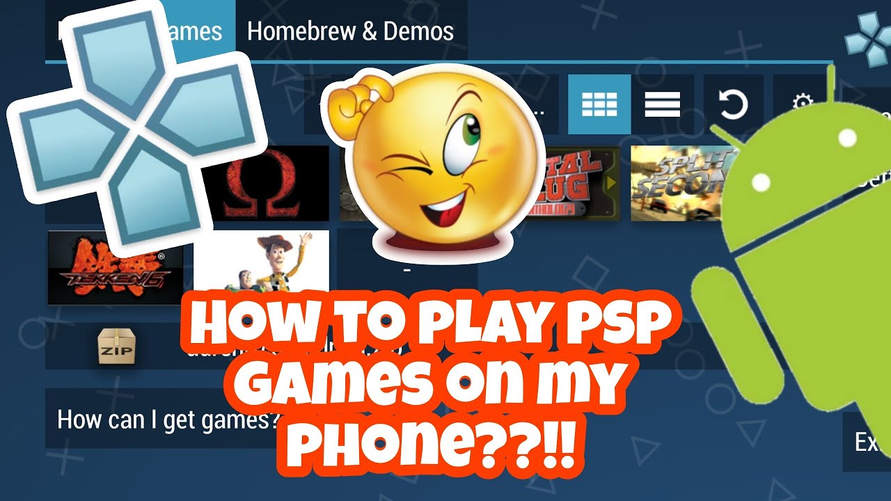 How to Play PSP Games on Android Phones?! - YouTube