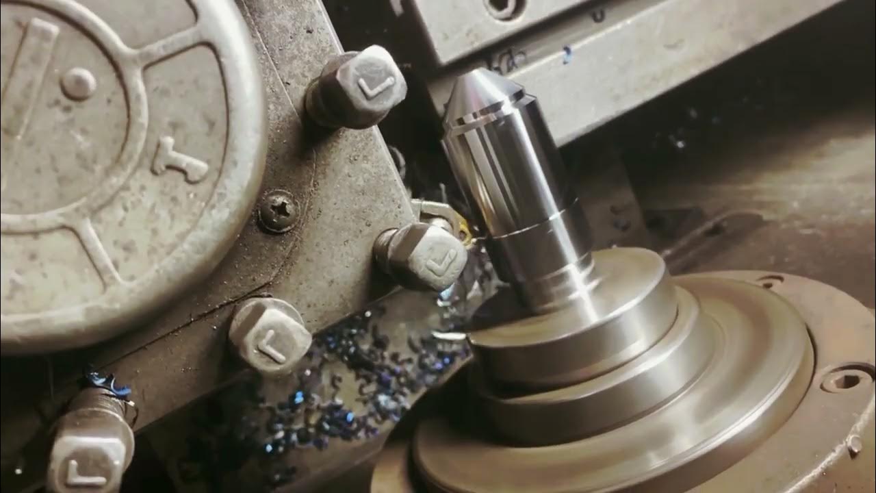 Lathes processing steel metal smoothly - YouTube