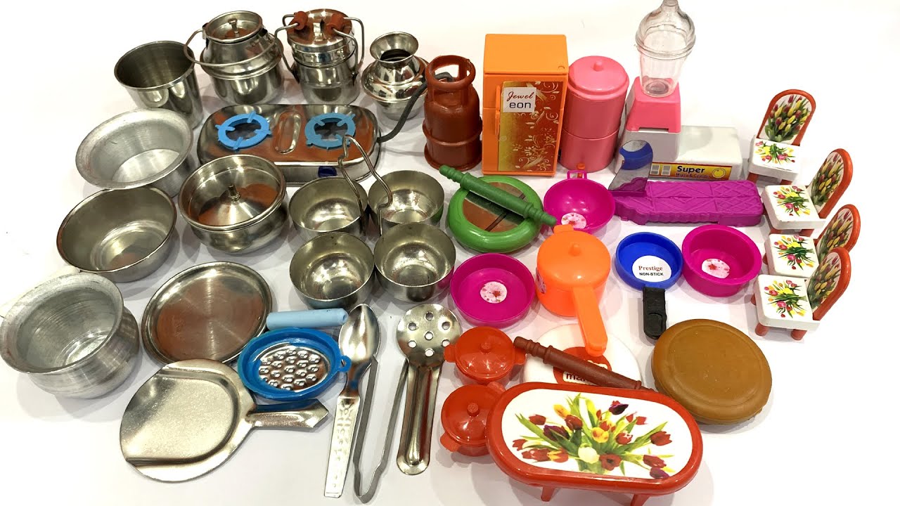 DIY Unboxing Amazing Mini Kitchen Set l Mini Latest Steel And Plastic ...
