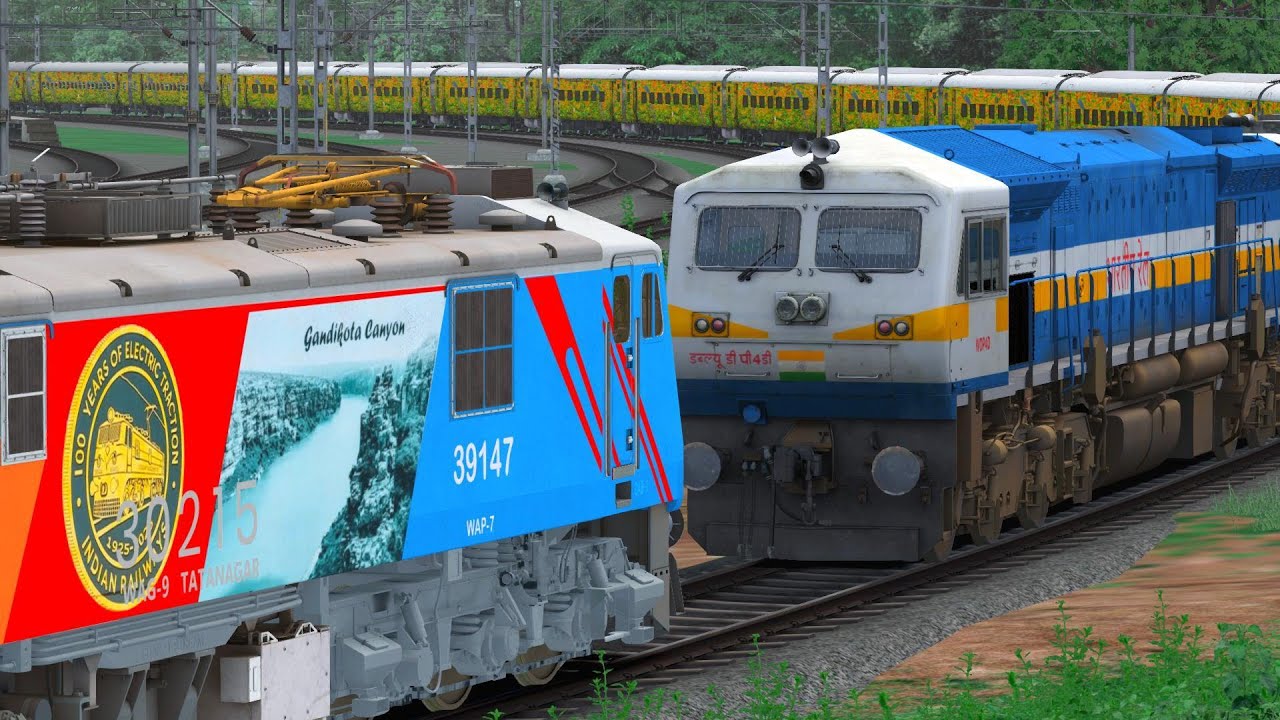 DURONTO EXPRESS EMERGENCY RESCUE BY WAP-7 || train simulator || train ...