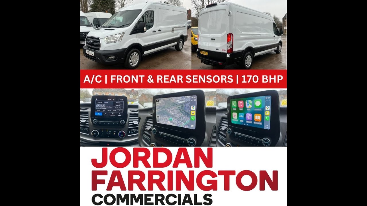 2021 '21 reg' FORD TRANSIT 350 L3H2 RWD (EURO 6) 170 BHP PANEL VAN WITH ...