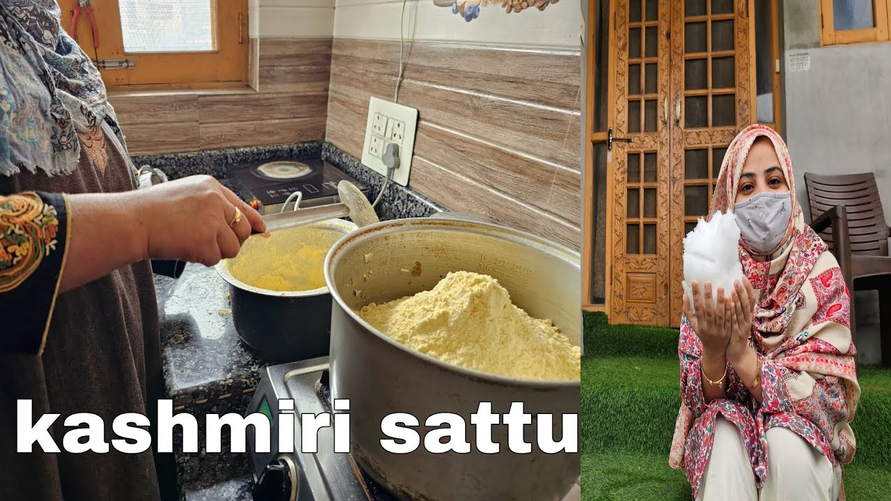 Mumma k saath gaye srinagar || kashmiri winter delicacy sattu banaya ...