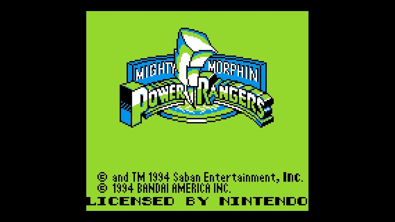 Mighty Morphin' Power Rangers 1994 Game Boy - YouTube