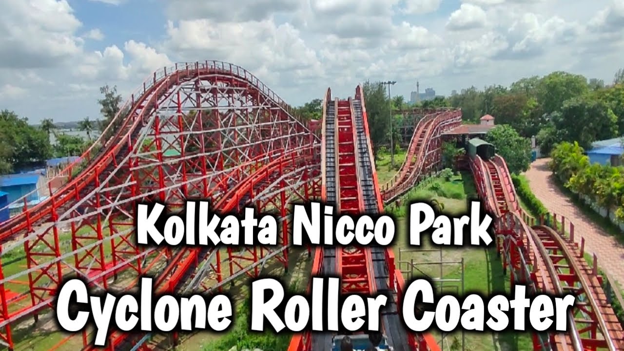 Cyclone Roller😱 Coaster🎢 || Nicco Park Roller Coaster || Nicco Park ...
