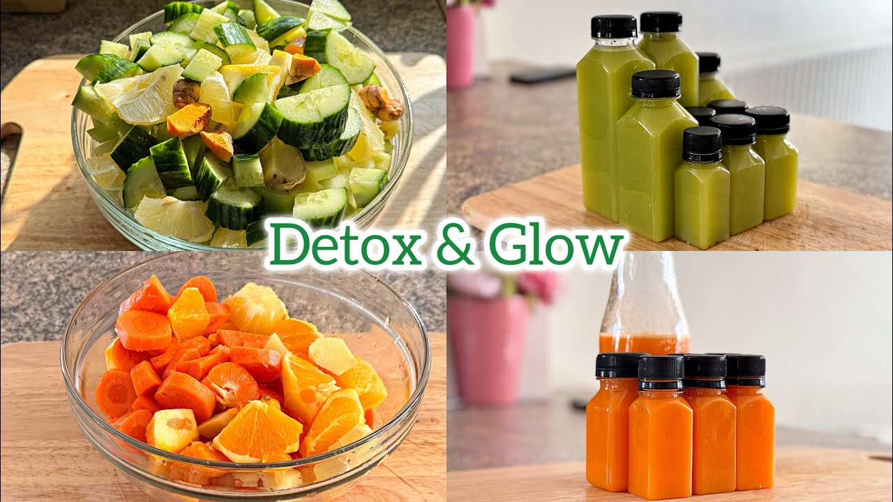 Detox & Glow in 7 Days! Green Smoothie + Vitamin C Glow Drink for Clear ...