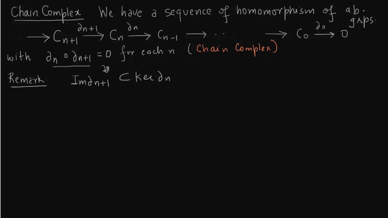 Chain Complexes 1 - YouTube