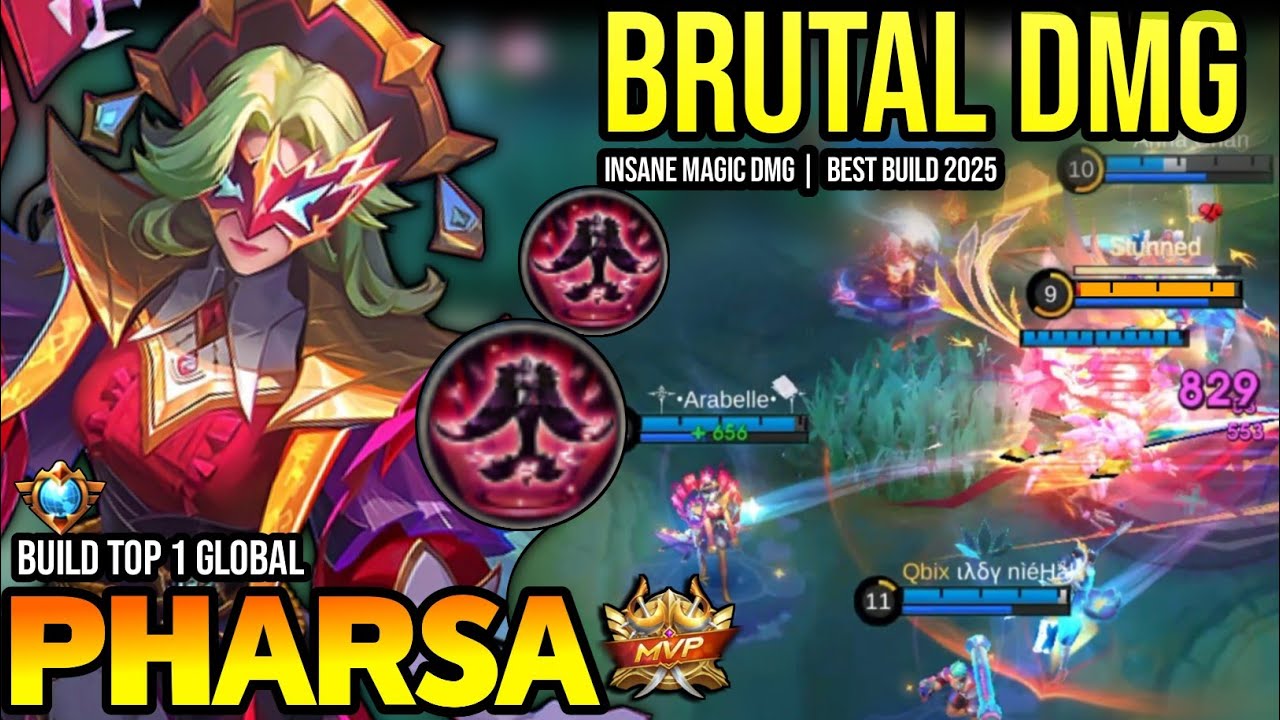 PHARSA BEST BUILD 2025 | BUILD TOP 1 GLOBAL PHARSA GAMEPLAY | MOBILE ...