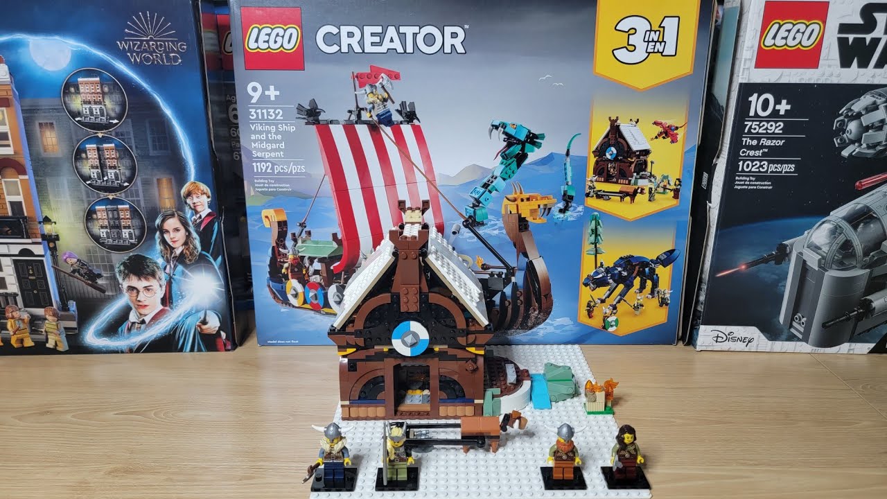 The Custom Lego Vikings Display Begins! Jarl Longhouse: Creator 3 in 1 ...