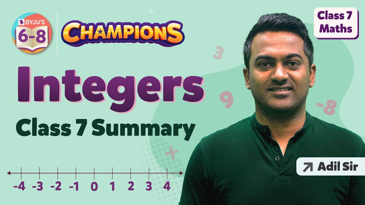 Integers Class 7 Mathematics Chapter 1 - Summary | Class 7 Maths | BYJU ...