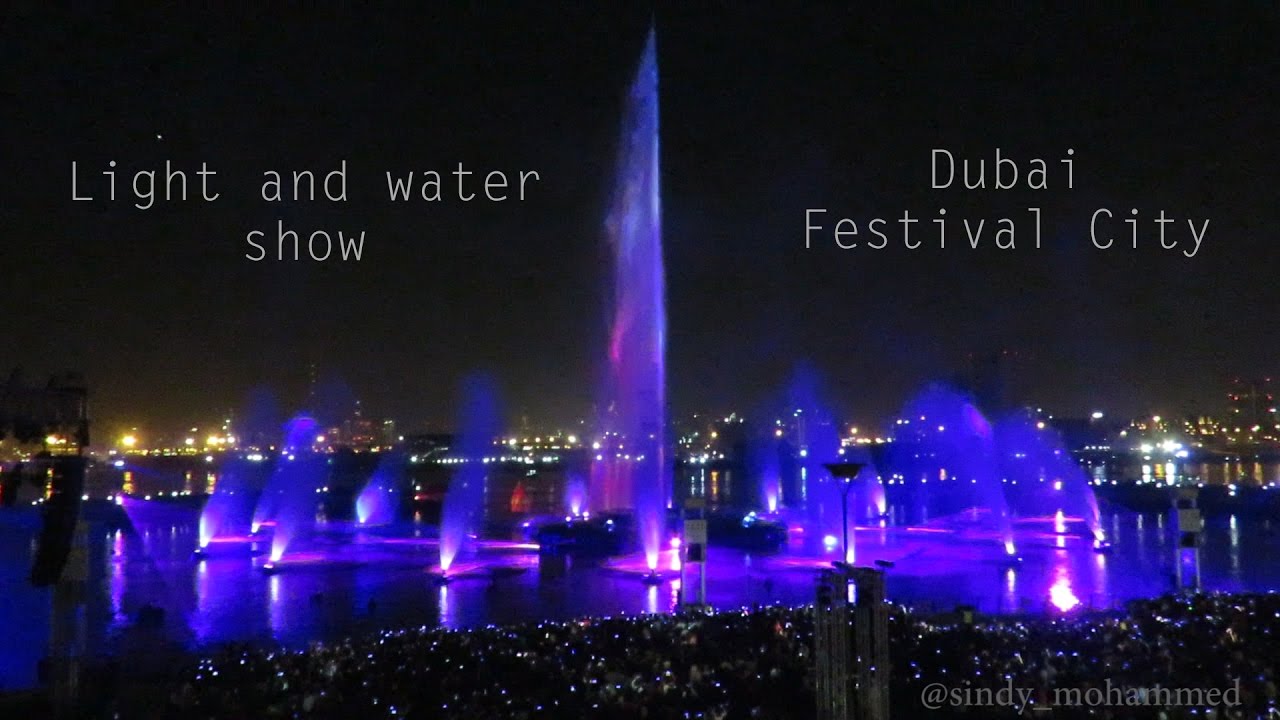 FIRE, LIGHT AND WATER SHOW AT DFC - YouTube