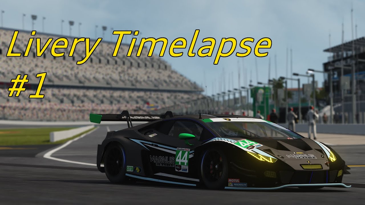 Assetto Corsa | Livery Timelapse #1 | #44 Magnus Racing IMSA 2019 - YouTube