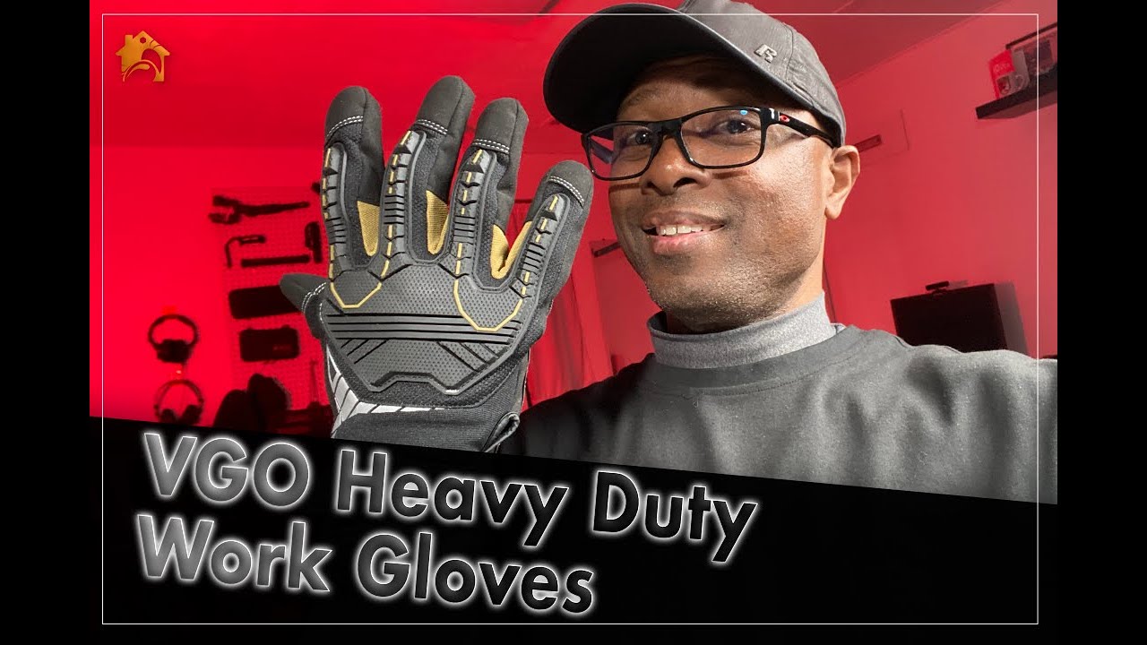 Work Glove with Touch Feature that works! VGO Heavy Duty Synthetic ...