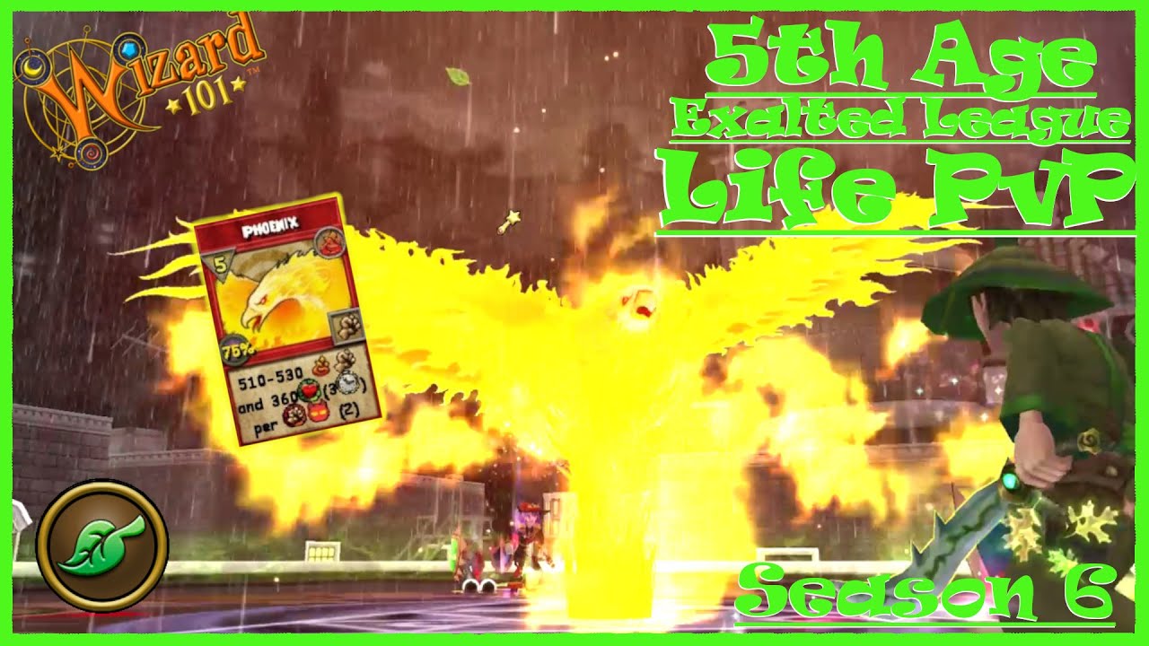 The RARE Phoenix Play!? | Wizard101 Exalted (100) Life PvP - YouTube